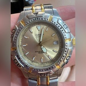 Casio | Accessories | Rare Vintage Casio 279 Mtd 145 Gold Silver Tone ...